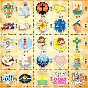 200PCS Jesus Christian Stickers, Religious Stickers for Kids Bible Verse Stickers Christian Stickers for Water Bottles Laptop, Vinyl Faith Wisdom Words Stickers Christian Gifts