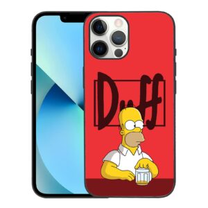 compatible with iphone 13 pro max case, cool design shockproof slim fit tpu cover protective phone case (humorous-simpsons-funny-homer-3)