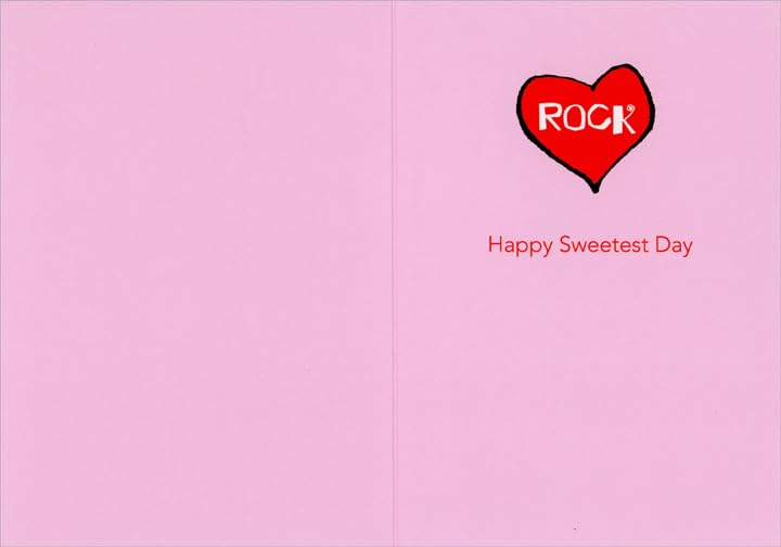 Sellers Publishing RSVP White Lettered 'You' Inside Red Heart on Pink Background Humorous/Funny Sweetest Day Card