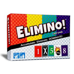 elimino! card game - designed by 11 & 13 year old sisters! a modern update on the classic card game garbage (or trash) | great gift idea for kids, teens, adults, friends & family fun (ages 7+)