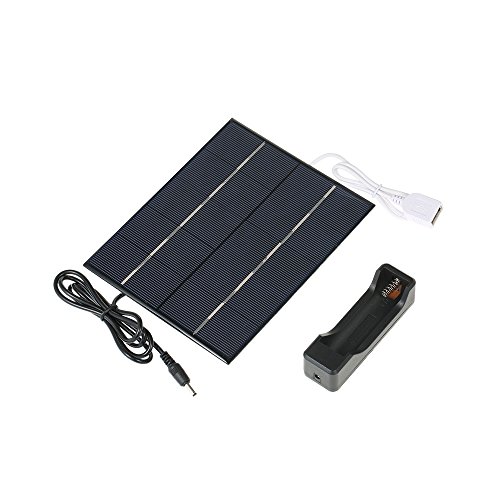 IUPPA 3.5W 5V Polycrystalline Silicon Solar Panel Solar Cell for Power r USB Port 18650 Battery Charging