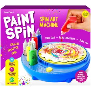 paint spin art machine kit for kids - arts & crafts for boys & girls ages - art craft set easter gifts for 6-9 year old boy, girl- cool painting spinner toys kits sets - birthday gift ideas 6 7 8 9