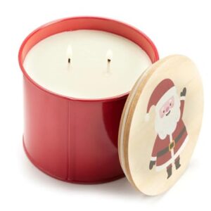 Christmas Candles Richly Scented 2-Wicks 14oz Tin Holiday Favorites (Red - Cinnamon Cheer)