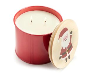 christmas candles richly scented 2-wicks 14oz tin holiday favorites (red - cinnamon cheer)