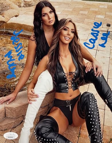 PEYTON ROYCE & Billie Kay Signed Autograph 8" x 10" PHOTO WRESTLING llconics JSA WITNESSED CERTIFIED AUTHENTIC WA890661