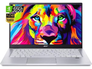 acer swift x creator laptop | 14" fhd 100% srgb | amd ryzen 5 5600u | nvidia geforce rtx 3050 | lpddr4x | wi-fi 6 | backlit keyboard | win11 home | w/mousepad (8gb lpddr4x ram | 512gb ssd)