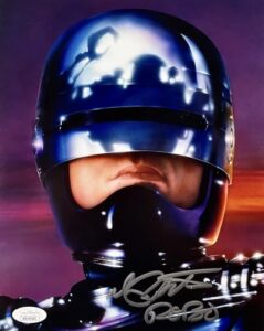 peter weller autograph signed 8" x 10" robocop photo alex murphy jsa witnessed certified authentic wa195503