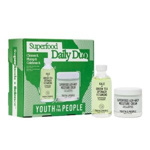 youth to the people superfood daily duo kit - superfood cleanser (2oz) + air-whip moisture cream (2oz)