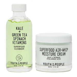 Youth To The People Superfood Daily Duo Kit - Superfood Cleanser (2oz) + Air-Whip Moisture Cream (2oz)