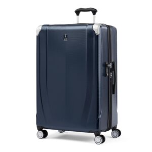 Travelpro Pathways 3 Hardside Expandable Luggage, 8 Spinner Wheels, Lightweight Hard Shell Suitcase, Checked Large 28 Inch, Royal Blue