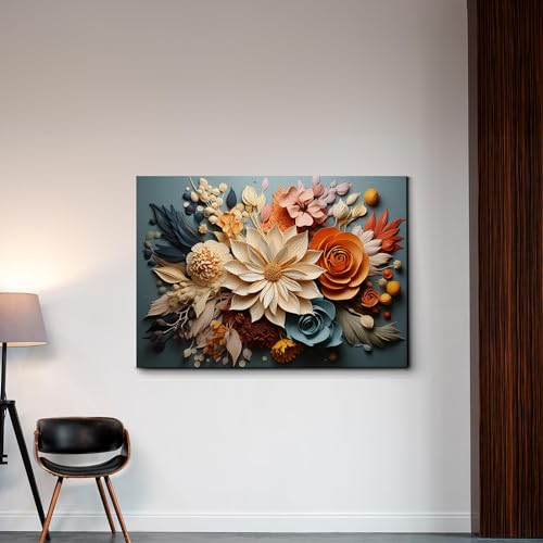 Large Neutral Decor, Living Room Painting BOHO Modern Canvas, Large Abstract Canvas Art Original 3D Abstract Prints, Modern Minimalist Wall Art