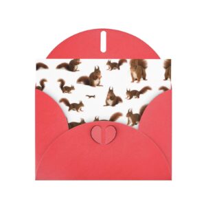 mqgmz cute squirrels print holiday greeting cards blank note cards with envelopes for all occasions birthdays