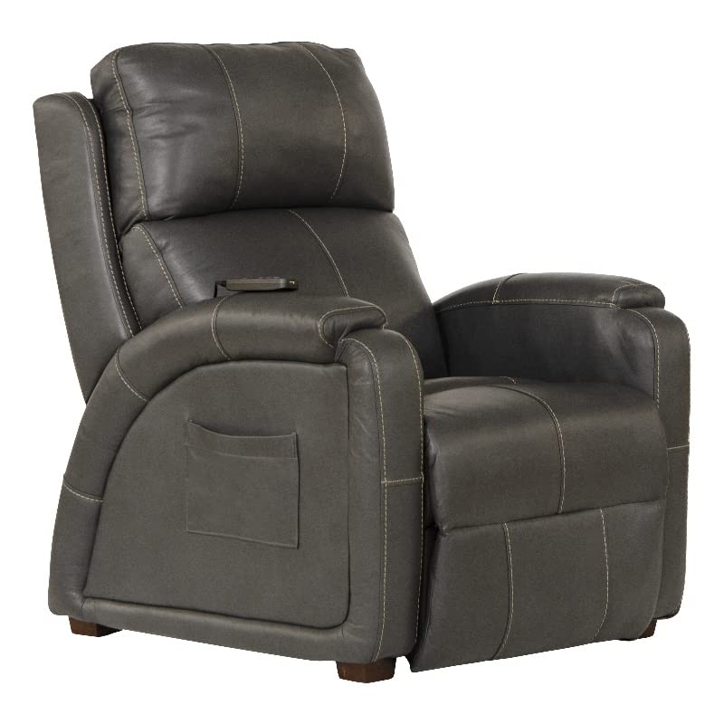 Catnapper Decompress Power Zero Gravity Recliner in Gray Leather