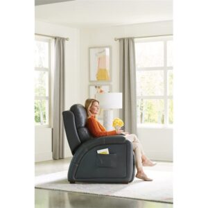 Catnapper Decompress Power Zero Gravity Recliner in Gray Leather