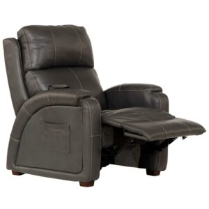 Catnapper Decompress Power Zero Gravity Recliner in Gray Leather