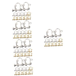 60 pcs earring converter clip on earring backs earring making accessories earring diy accessory convert pierced earrings to clip on earring findings jewelry making accessories