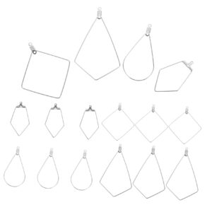 48 Pcs DIY Earring Hoop Earrings Finding DIY Hoops Earring Hoops DIY Charm Ring DIY Earring Circles Earring Findings Charms Round Earring Circle Charms Pendant Charms for Earrings