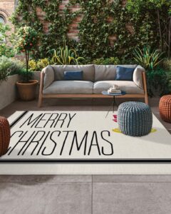 christmas outdoor rugs for 4'x6' patios clearance, rv camping mat rug portable outside rug indoor outdoor area rug mat for beach deck pool farmhouse country bell stripes