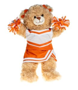 plush toys wonderland orange and white cheer uniform for 6-10 inch stuffed animals - bring spirit to your plush friend toys gift's for kids !