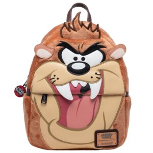 loungefly warner brothers looney tunes tasmanian devil plush cosplay women's backpack