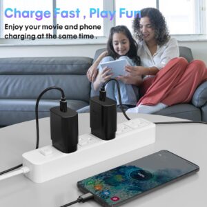 Type C Charger, 3 Pack 25W PD USB C Wall Charger Super Fast Charging Block & 4ft Android Phone Charger Cable for iphone 15 Samsung Galaxy S23 S22 S21 S20 Plus Ultra, Note 20 10 9 8/ S10 S9 S8 Pixel