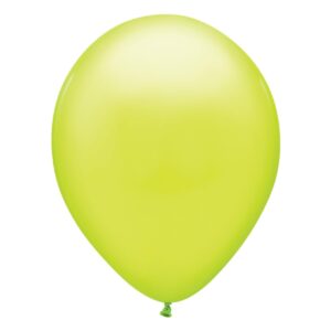 qualatex 5" latex party balloons chartreuse lime green (100 per bag) helium and air halloween