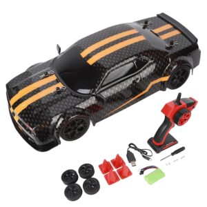 Apawband RC Drift Car 1/14 Scale RC Car RTR Remote Control Race Cars Drifting Toy for Boys Kids 4WD 30KM/H RC Vehicle with LED Lights Drift Tires + Racing Tires