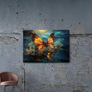 abstract painting buy canvas wall art, butterfly painting art, butterfly canvas, bedroom butterfly wall art,watercolor abstract butterfly canvas painting