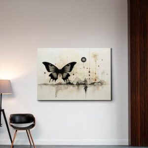 Abstract Painting Buy Canvas Wall Art, Butterfly Painting Art, Butterfly canvas, bedroom Butterfly wall art,Watercolor abstract Butterfly canvas painting