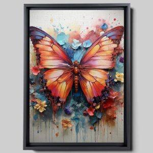 abstract painting buy canvas wall art, butterfly painting art, butterfly canvas, bedroom butterfly wall art,watercolor abstract butterfly canvas painting