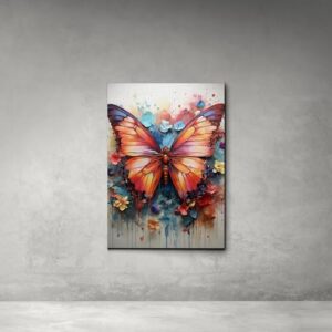 Abstract Painting Buy Canvas Wall Art, Butterfly Painting Art, Butterfly canvas, bedroom Butterfly wall art,Watercolor abstract Butterfly canvas painting