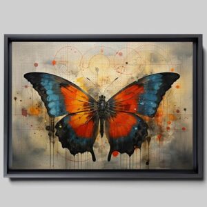 abstract painting buy canvas wall art, butterfly painting art, butterfly canvas, bedroom butterfly wall art,watercolor abstract butterfly canvas painting