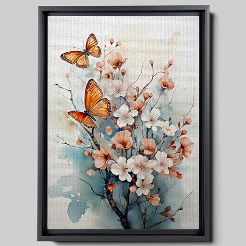 Abstract Painting Buy Canvas Wall Art, Butterfly Painting Art, Butterfly canvas, bedroom Butterfly wall art,Watercolor abstract Butterfly canvas painting