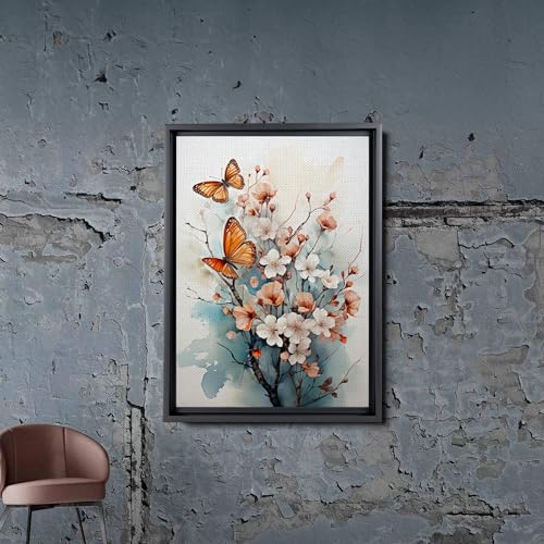 Abstract Painting Buy Canvas Wall Art, Butterfly Painting Art, Butterfly canvas, bedroom Butterfly wall art,Watercolor abstract Butterfly canvas painting