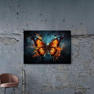 abstract painting buy canvas wall art, butterfly painting art, butterfly canvas, bedroom butterfly wall art,watercolor abstract butterfly canvas painting