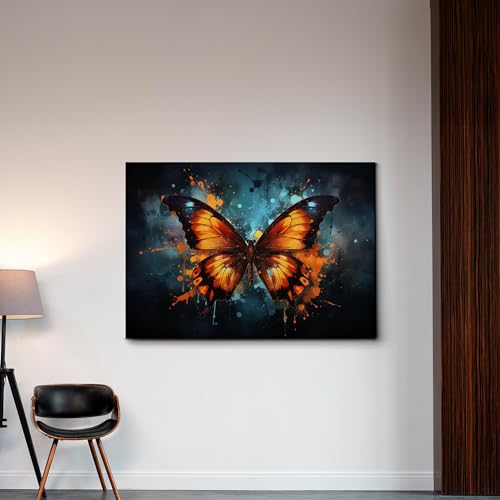 Abstract Painting Buy Canvas Wall Art, Butterfly Painting Art, Butterfly canvas, bedroom Butterfly wall art,Watercolor abstract Butterfly canvas painting