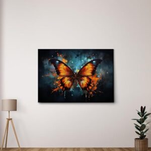 Abstract Painting Buy Canvas Wall Art, Butterfly Painting Art, Butterfly canvas, bedroom Butterfly wall art,Watercolor abstract Butterfly canvas painting