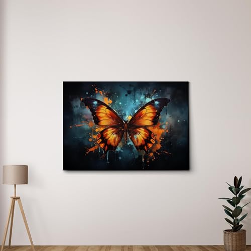 Abstract Painting Buy Canvas Wall Art, Butterfly Painting Art, Butterfly canvas, bedroom Butterfly wall art,Watercolor abstract Butterfly canvas painting