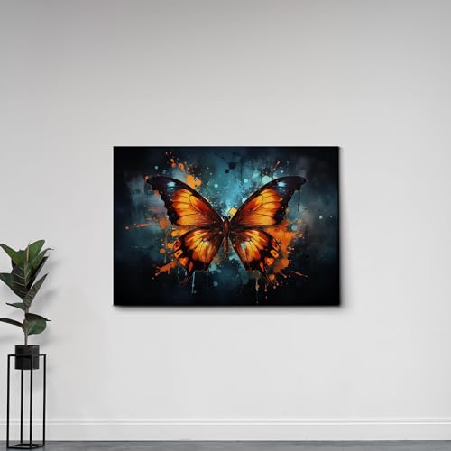 Abstract Painting Buy Canvas Wall Art, Butterfly Painting Art, Butterfly canvas, bedroom Butterfly wall art,Watercolor abstract Butterfly canvas painting