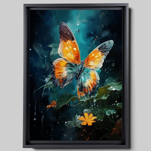 Abstract Painting Buy Canvas Wall Art, Butterfly Painting Art, Butterfly canvas, bedroom Butterfly wall art,Watercolor abstract Butterfly canvas painting