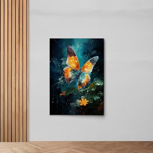 Abstract Painting Buy Canvas Wall Art, Butterfly Painting Art, Butterfly canvas, bedroom Butterfly wall art,Watercolor abstract Butterfly canvas painting