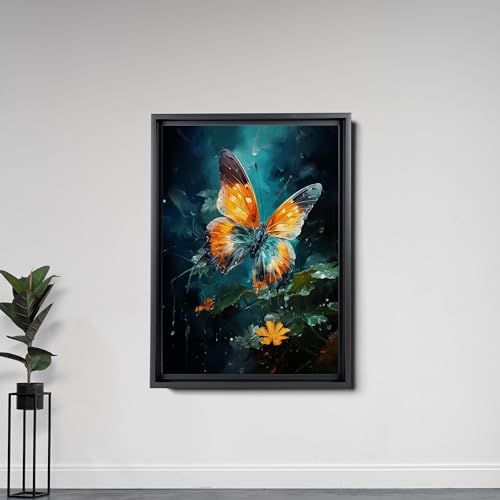 Abstract Painting Buy Canvas Wall Art, Butterfly Painting Art, Butterfly canvas, bedroom Butterfly wall art,Watercolor abstract Butterfly canvas painting