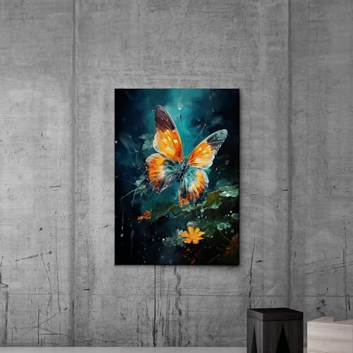 Abstract Painting Buy Canvas Wall Art, Butterfly Painting Art, Butterfly canvas, bedroom Butterfly wall art,Watercolor abstract Butterfly canvas painting