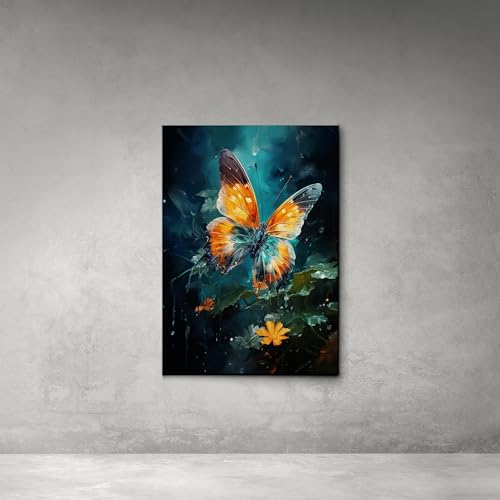 Abstract Painting Buy Canvas Wall Art, Butterfly Painting Art, Butterfly canvas, bedroom Butterfly wall art,Watercolor abstract Butterfly canvas painting