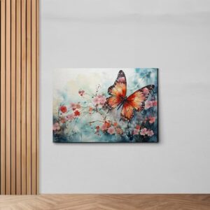 Abstract Painting Buy Canvas Wall Art, Butterfly Painting Art, Butterfly canvas, bedroom Butterfly wall art,Watercolor abstract Butterfly canvas painting