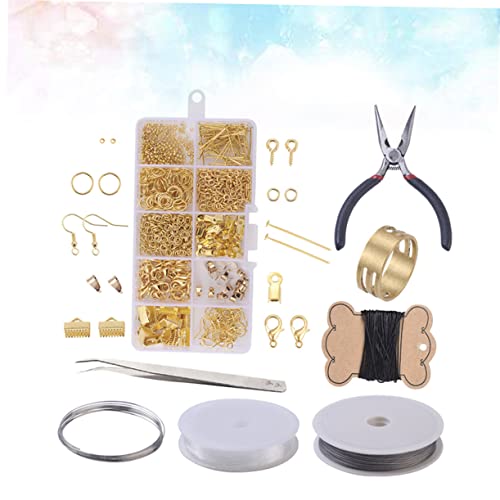 TEHAUX 1 Set Jewelry Earrings Jewelry Making Supplies DIY Earrings Materials Jump Rings Earring Finding Tool DIY Earrings Accessories Earring Maker kit Earring Making Pliers Repair