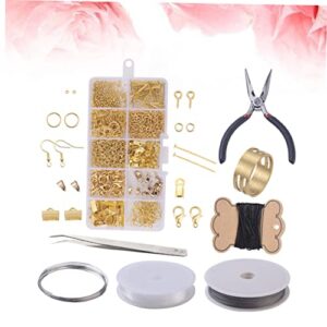 TEHAUX 1 Set Jewelry Earrings Jewelry Making Supplies DIY Earrings Materials Jump Rings Earring Finding Tool DIY Earrings Accessories Earring Maker kit Earring Making Pliers Repair