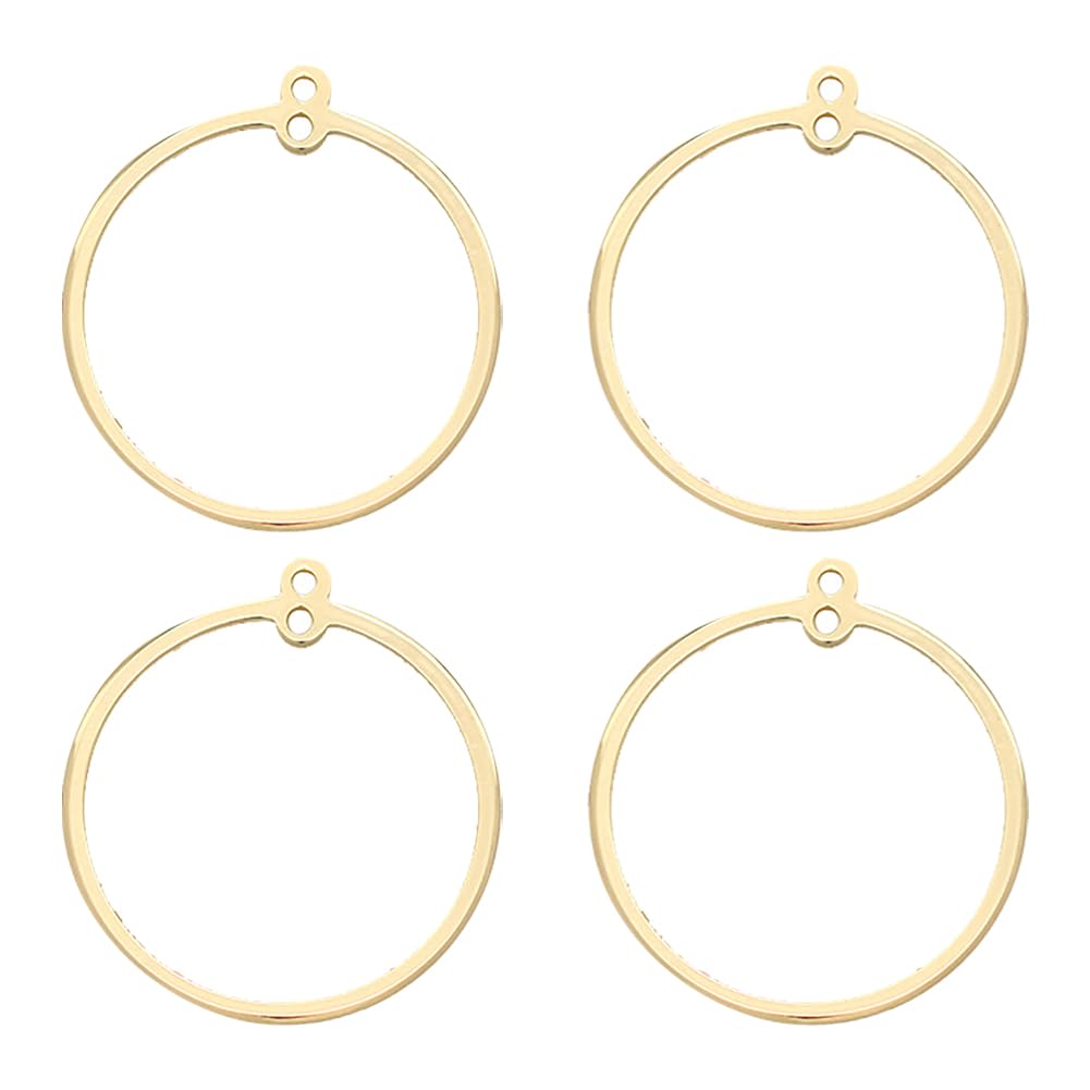 10 Pcs Round Beading Hoop Rings Earring Finding Hoop Circle Bezels Linking Rings Wine Glass Charm Rings Jewelry Making Link Rings