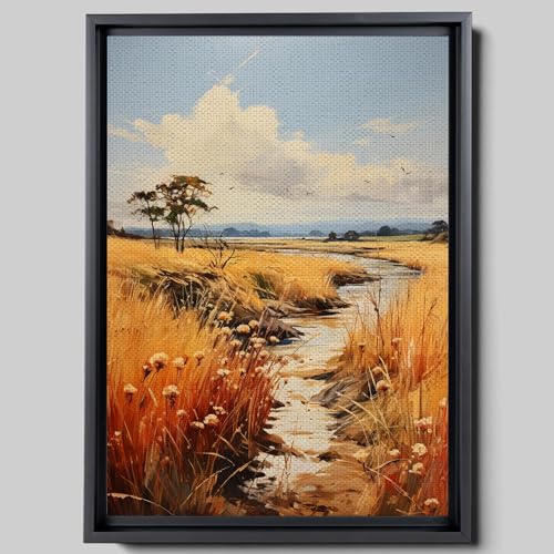 Samsung Frame TV Art Wildflower Field, Flower Meadow, Vintage print, print print, Canvas, Art Print