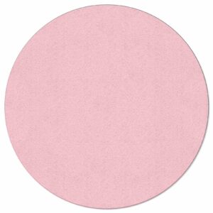 blush pink pure area rug carpet for kids teen girls boys bedroom, living room, washable outdoor indoor accent throw runner floor mat area+rug romantic contemporary minimalist solid 5ft(round)